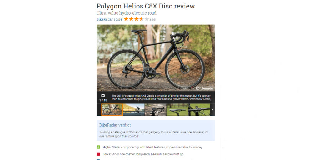 POLYGON HELIOS A9X REVIEW (CYCLINGTIPS.COM) - Polygon Bikes