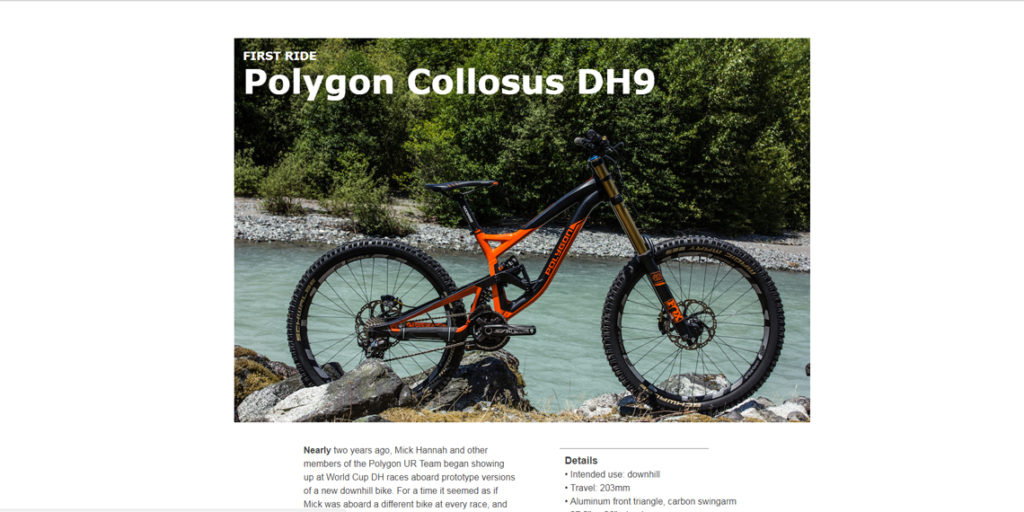 FIRST RIDE: POLYGON COLLOSUS DH9 (PINKBIKE) - Polygon Bikes